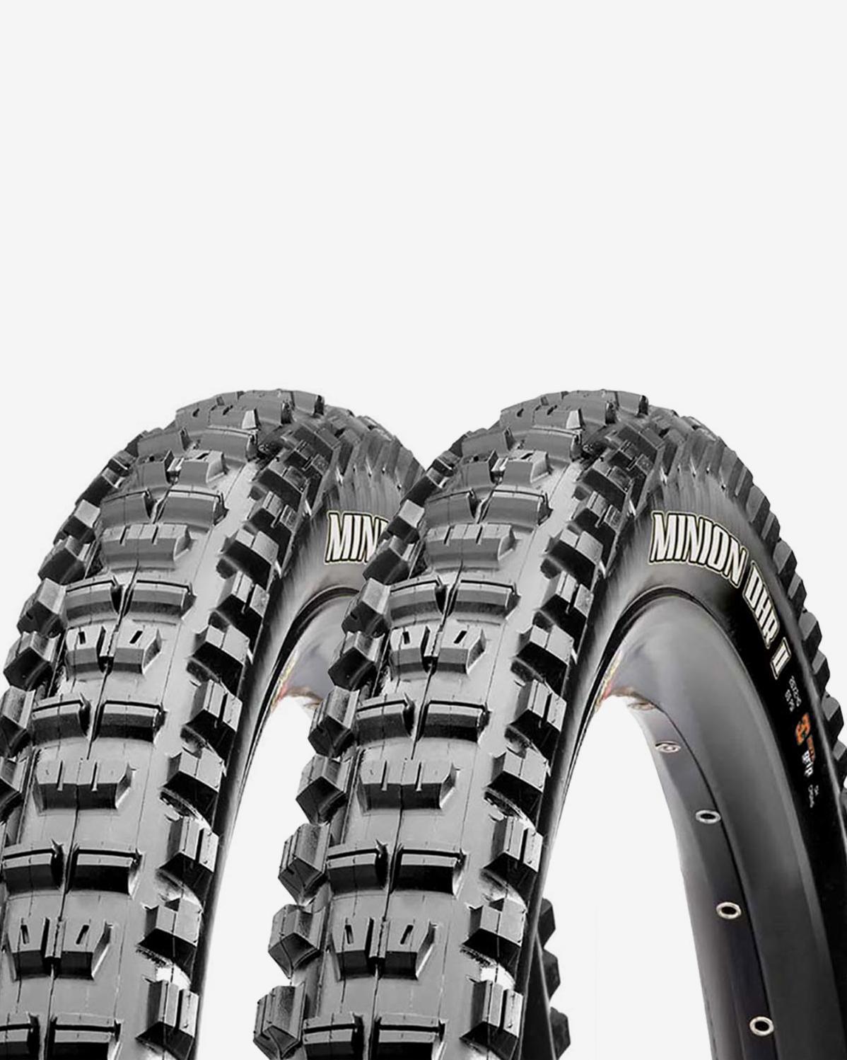 Pack cubierta de MTB Maxxis Minion DHR II Rear EXO 26x2.30 Tubeless Ready plegable (2 unidades ...