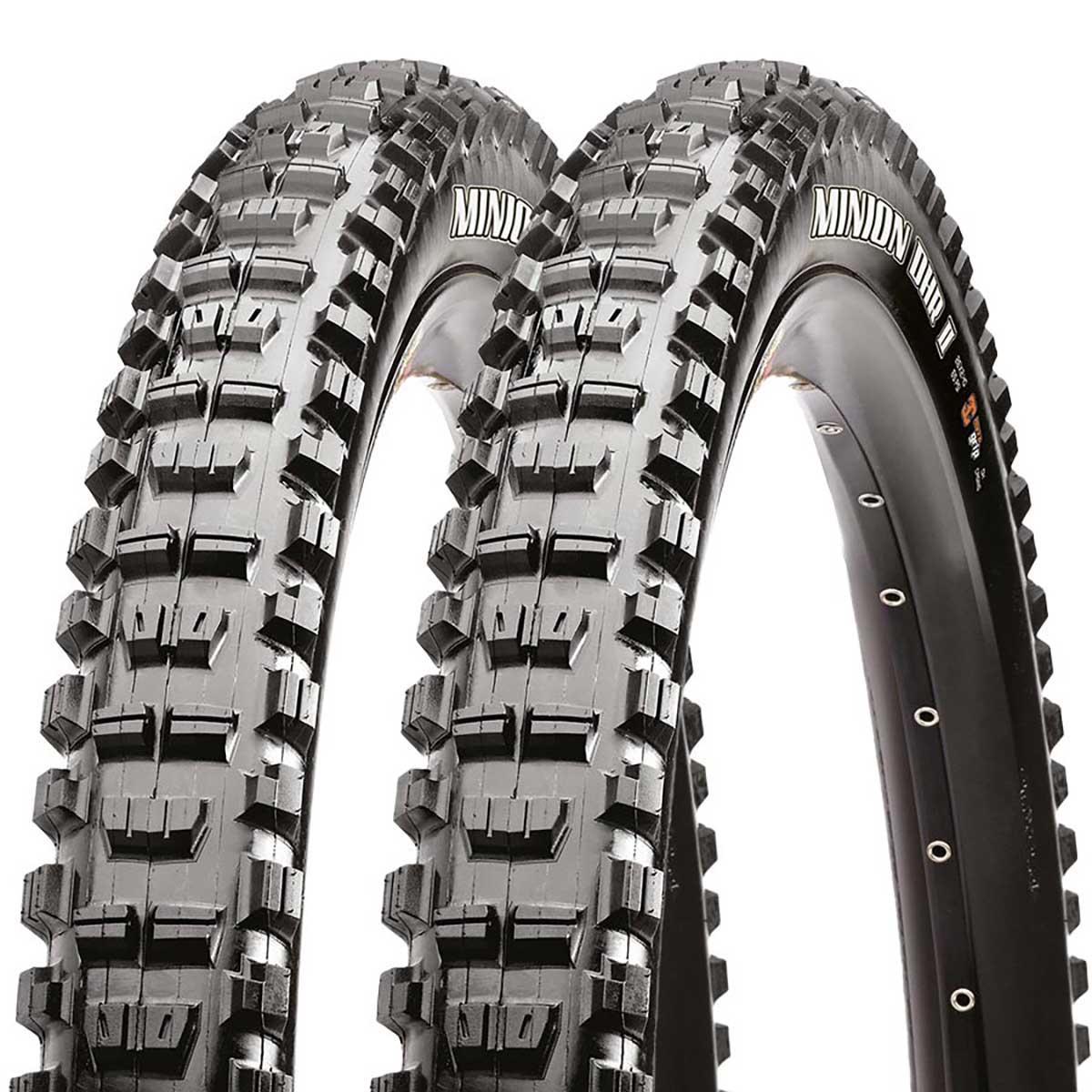 Pack cubierta de MTB Maxxis Minion DHR Rear EXO 27.5x2.80 Tubeless Ready plegable ( 2 unidades ...