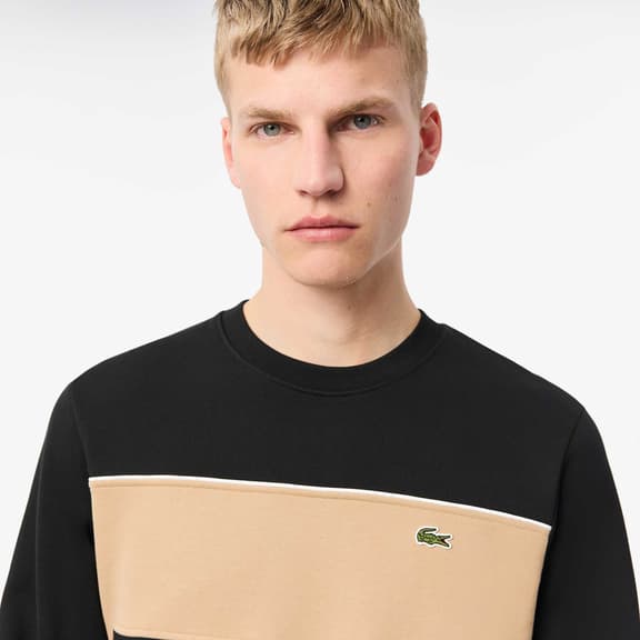 Lacoste colour block sweatshirt store