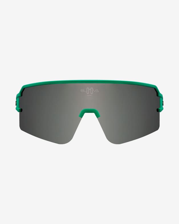 Brille Bloovs Flandes Matte Green mit Glas Silver Mirror | Deporvillage